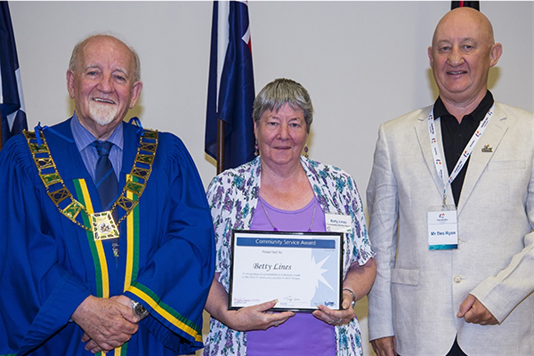 Community Service Award 2018 Betty Lines City of West Torrens